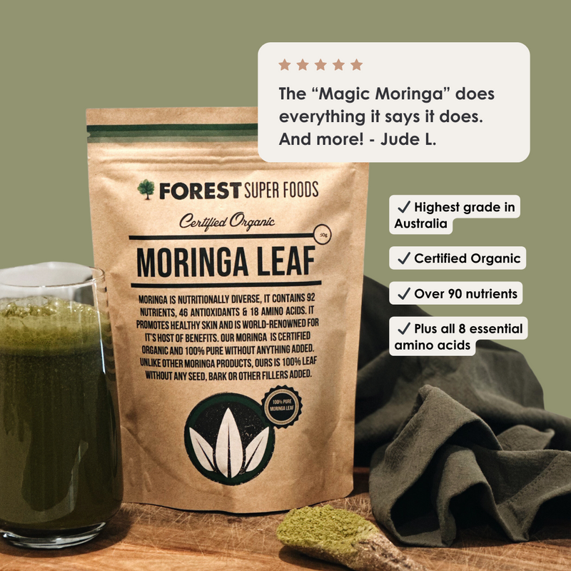 Mini Certified Organic Moringa Leaf Powder | Forest Super Foods